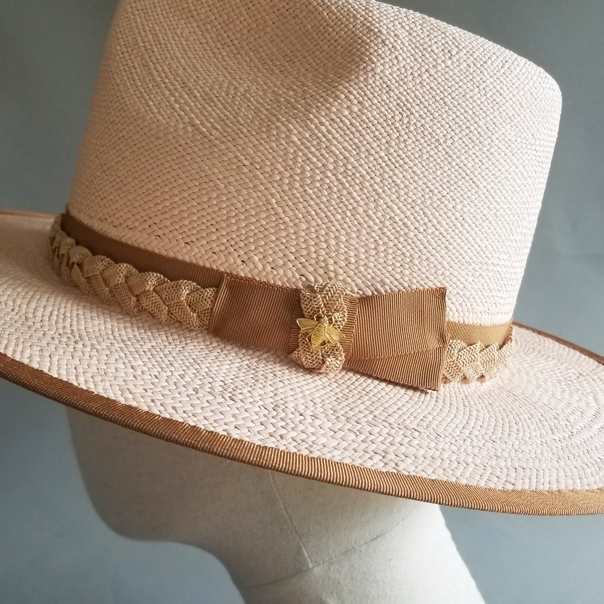 Raleigh | Custom | Millinery | Panama | Hat | Fedora | Blush | Straw ...