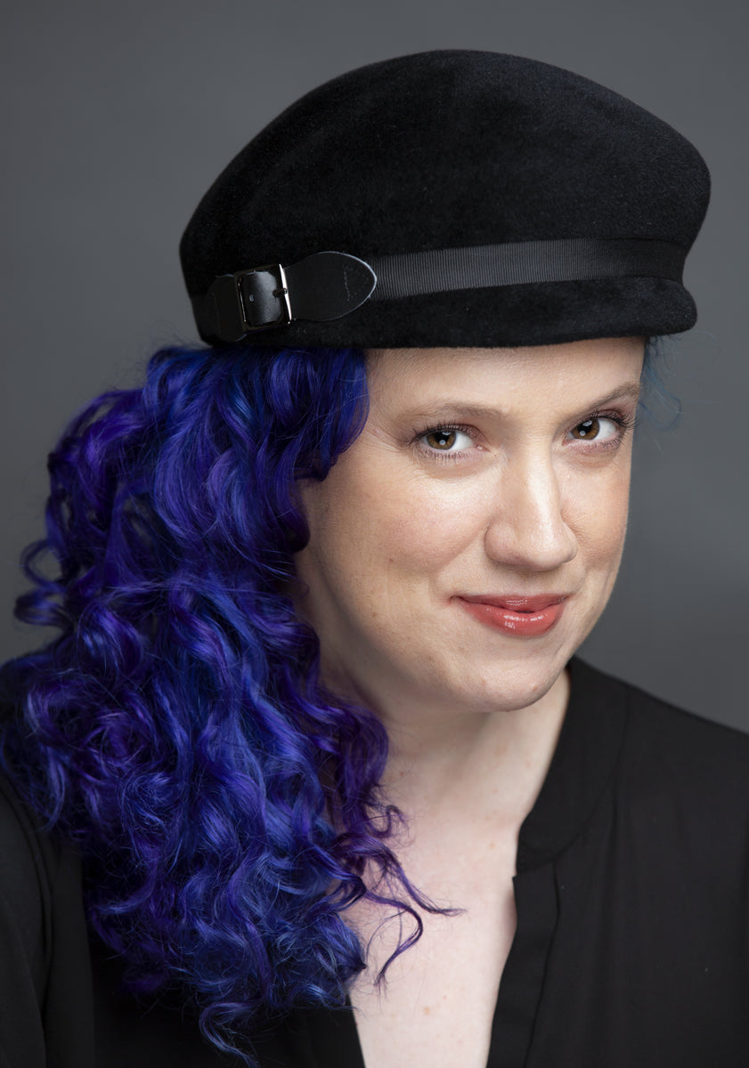 Millinery | Custom | Cap | Winter | Hat | Black | Felt | Casual ...